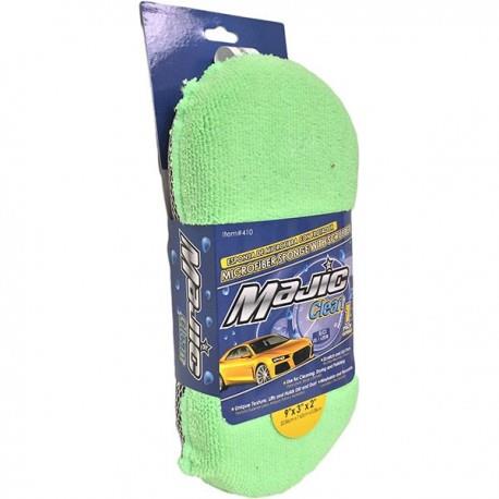 Microfiber Sponge With Scrubber – The Car Wizz